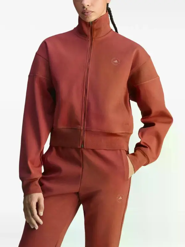 Adidas By Stella McCartney Logo-print Zip-up Sweater