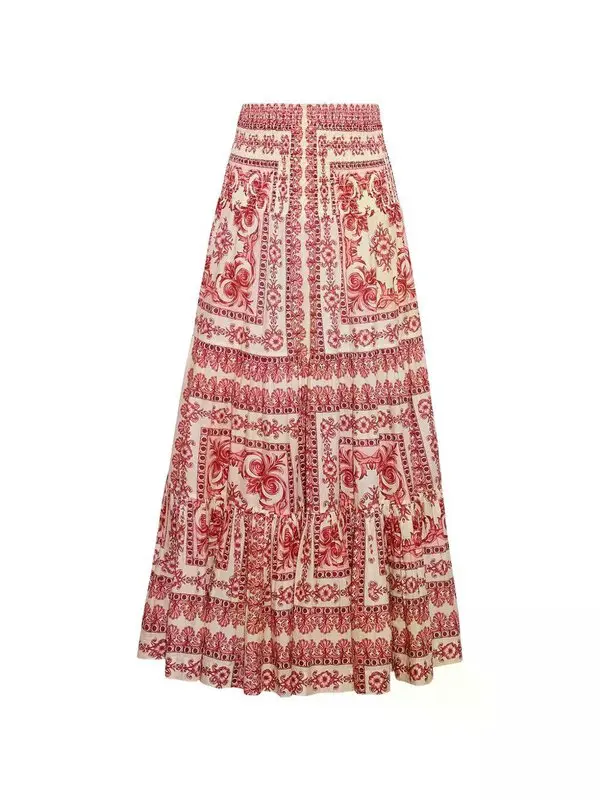 Cara Cara Emilia Maxi Skirt - Red
