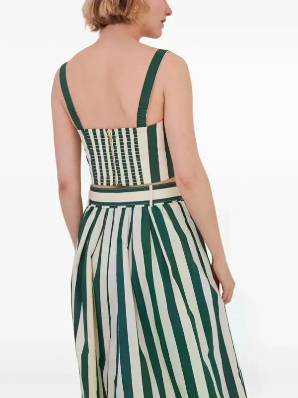 Cara Cara Claudine Striped Sweetheart Neck Top