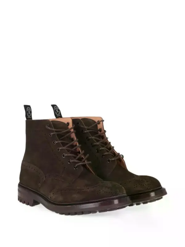 Todd Snyder Suede Brogue Detail Boots