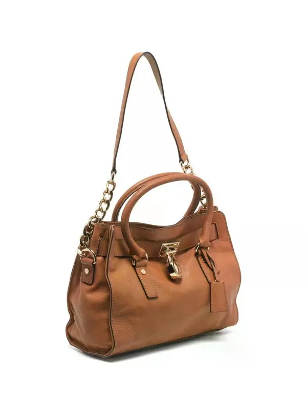 Michael Kors Hamilton Leather Tote Bag - Brown