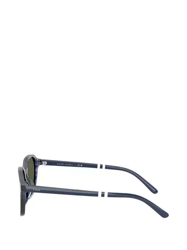POLO RALPH LAUREN EYEWEAR Striped Geometric Sunglasses