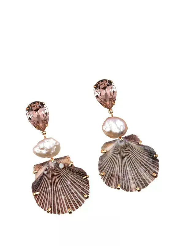 JENNIFER BEHR Moray Shell Pendant Earrings