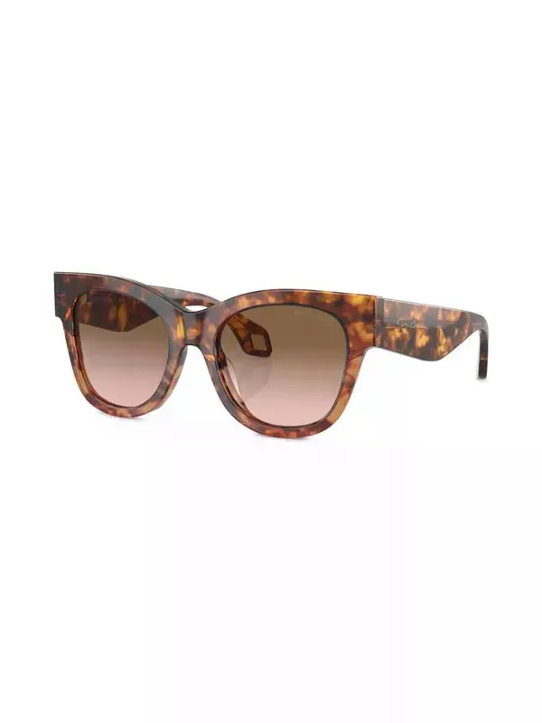 Giorgio Armani Tortoiseshell-effect Cat-eye Frame Sunglasses