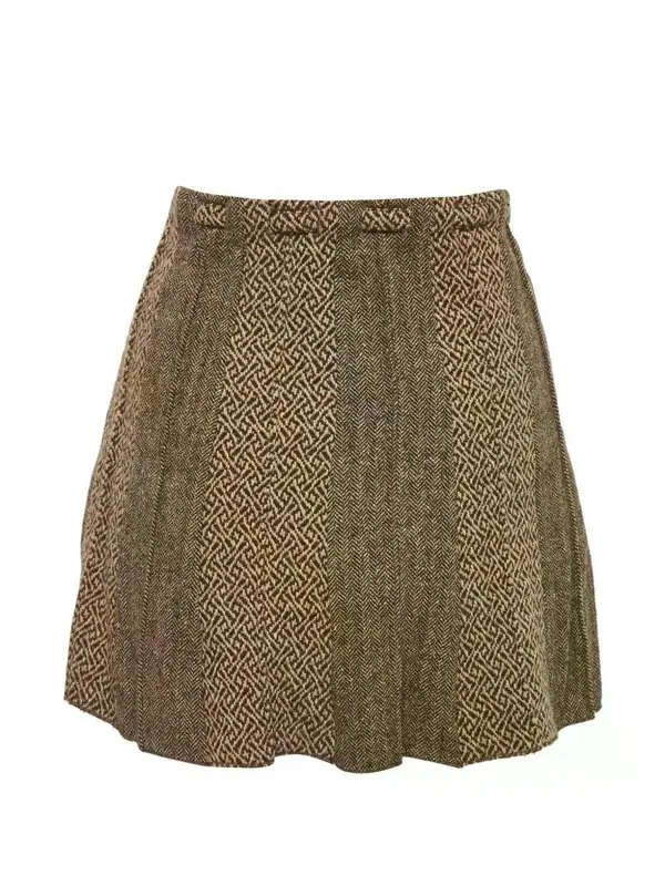 Etro Striped Tweed Mini Skirt