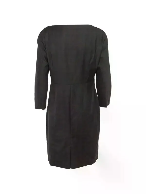 Kenzo Plaid Sheath Midi Dress