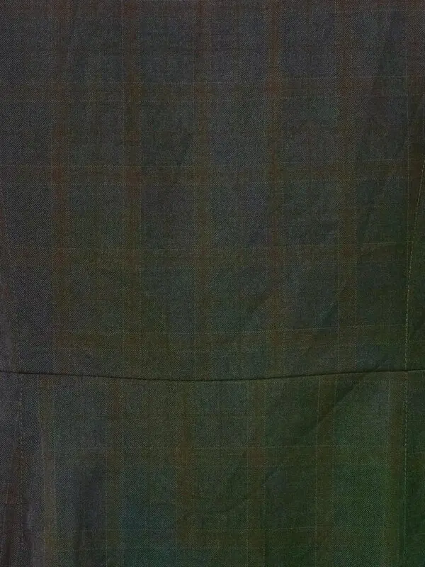 Kenzo Plaid Sheath Midi Dress