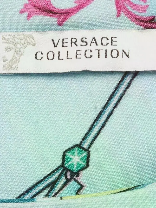 Versace Barocco Print Sleeveless Mini Dress
