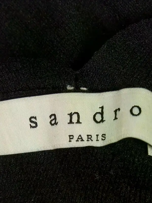 Sandro Sleeveless Ruffle Hem Mini Dress