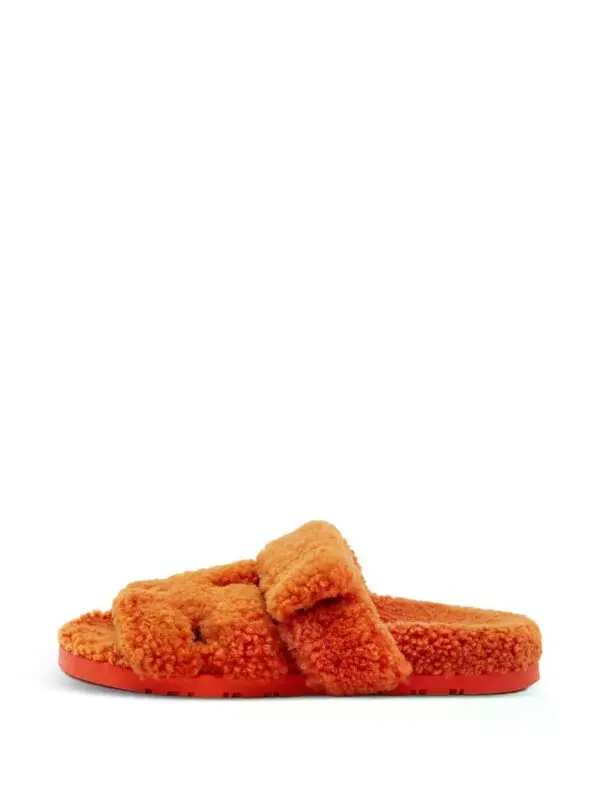 Hermès Chypre Shearling Sandals
