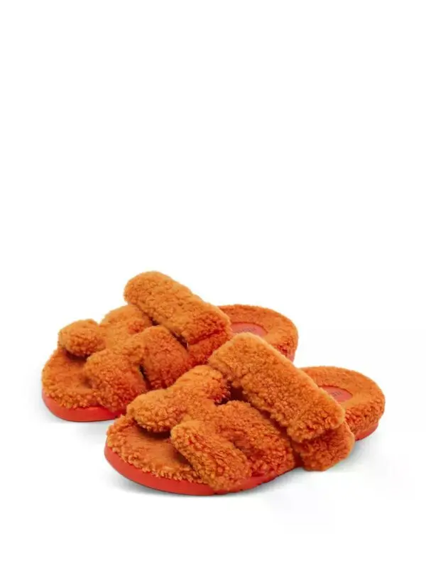 Hermès Chypre Shearling Sandals