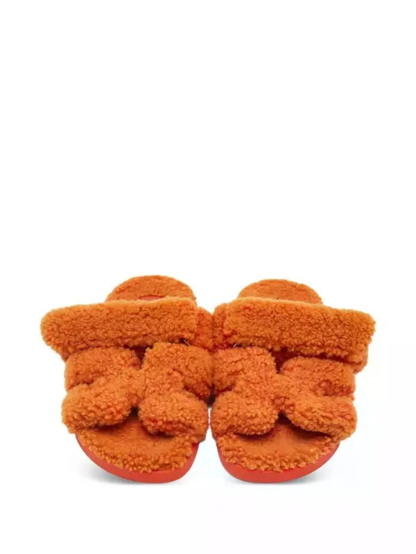 Hermès Chypre Shearling Sandals