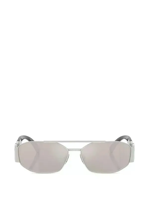 Versace Medusa Geometric-frame Sunglasses - Silver