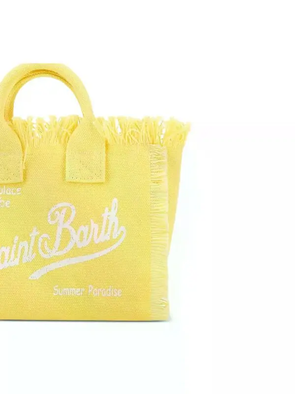 MC2 SAINT BARTH Logo Print Shoulder Bag - Yellow