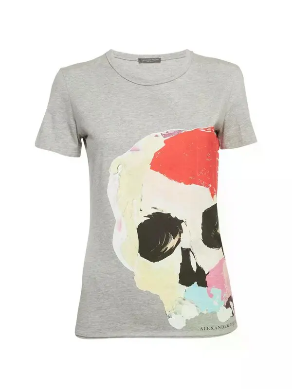 Alexander McQueen Graphic Print T-shirt - Grey