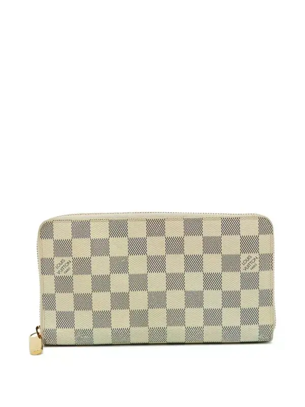LOUIS VUITTON Damier Azur Zippy Organizer Wallet - Neutrals