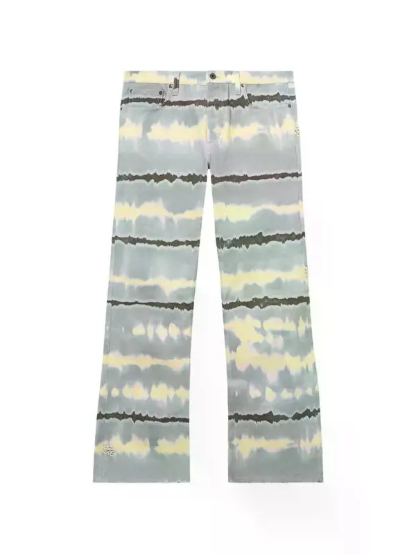 Off-White Tie-dye Effect Relaxed Fit Jeans