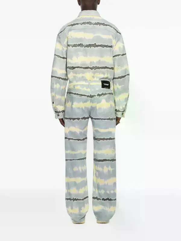 Off-White Tie-dye Effect Relaxed Fit Jeans