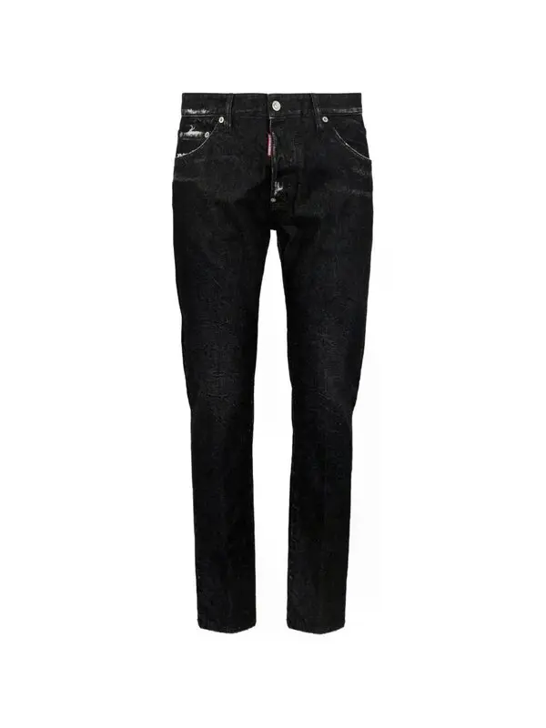 Dsquared2 Ripped Loose Fit Jeans - Black
