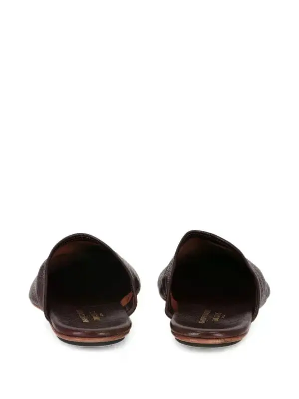 Todd Snyder Grained Leather Mules
