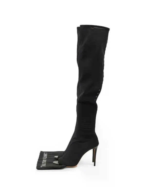 JIMMY CHOO Open-toe Mesh Boots