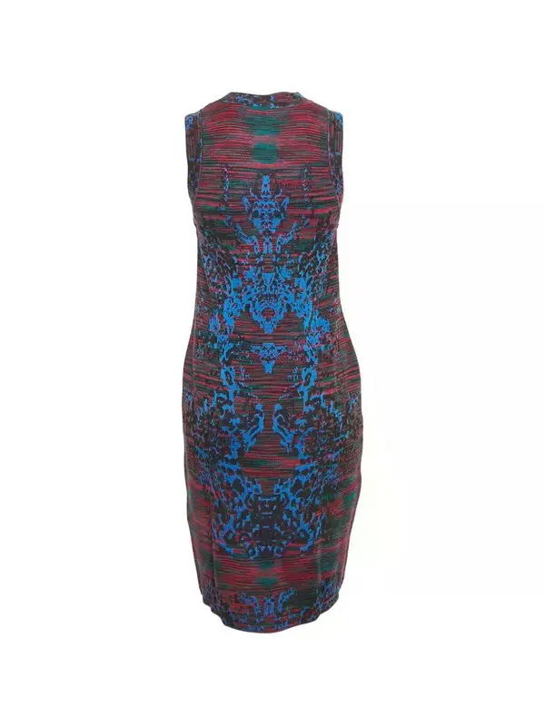 Missoni Intarsia Knit High Neck Midi Dress