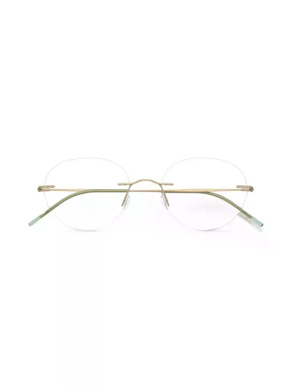 Giorgio Armani Rimless Round Frame Eyeglasses