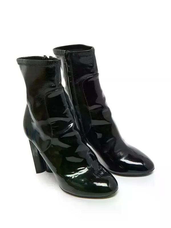 Saint Laurent Silhouette Flower-cut Ankle Boots