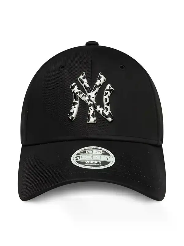 New Era Embroidered Logo Baseball Cap - Black