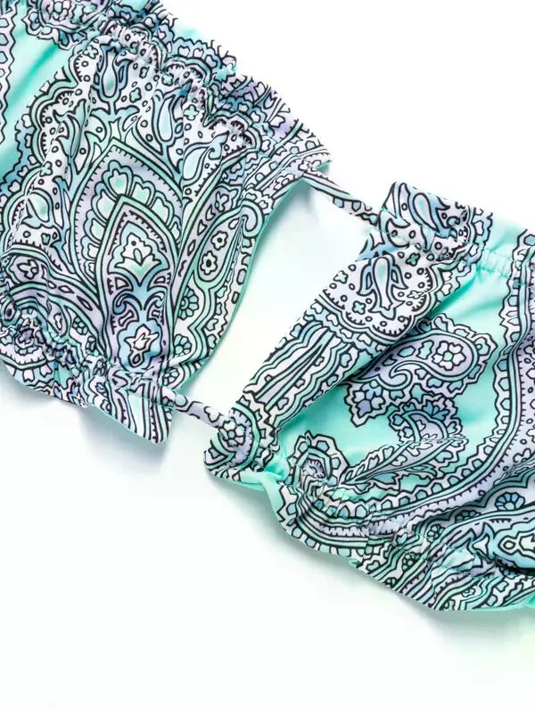 MC2 SAINT BARTH Lyam" Paisley Print Bikini Top