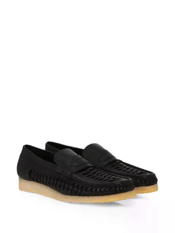 Todd Snyder X Clarks Woven Leather Loafers