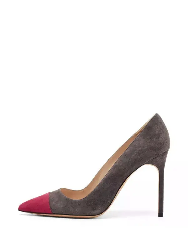 Manolo Blahnik Bipunta Suede Pumps