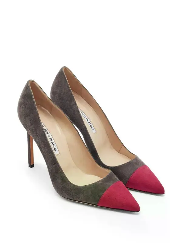 Manolo Blahnik Bipunta Suede Pumps