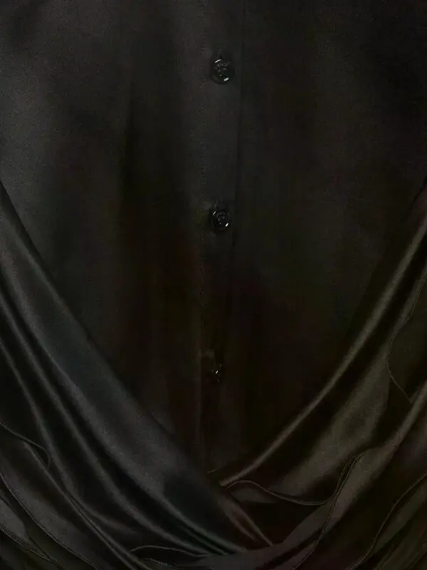 Versace Draped Cropped Shirt