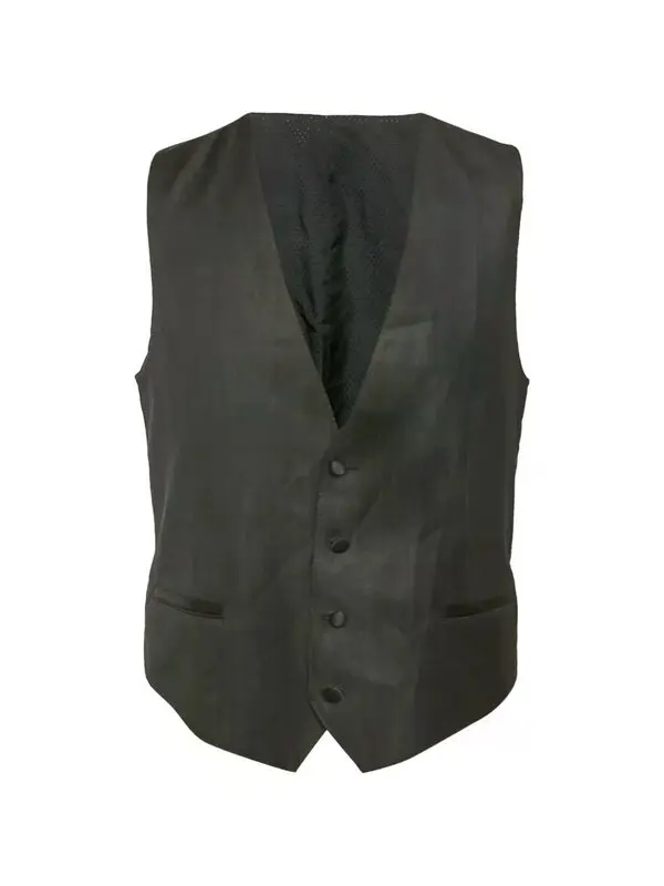 Dolce & Gabbana Woven Texture V-neck Vest