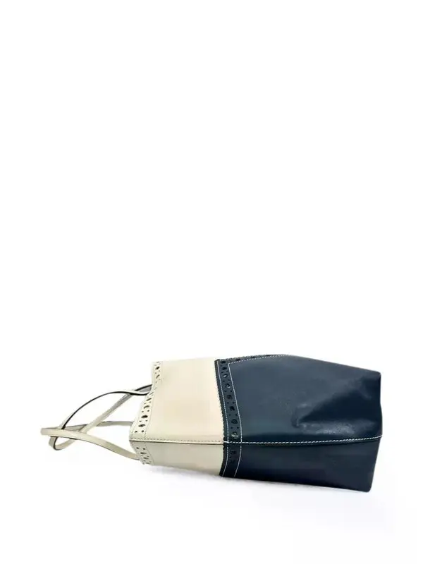 Tory Burch Leather Brogue Tote Bag