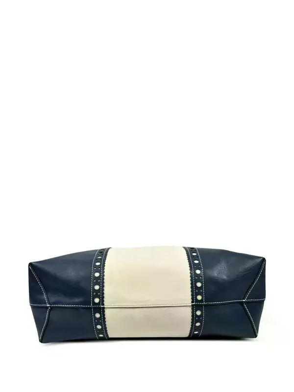Tory Burch Leather Brogue Tote Bag