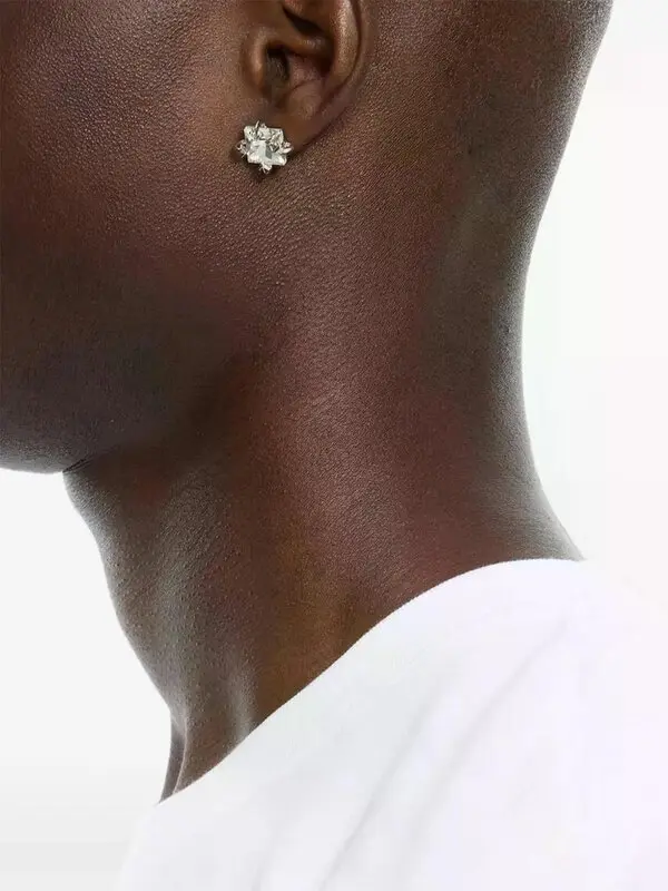 Off-White Bling Strass-set Earring - Silver