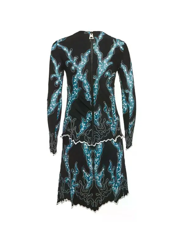 LOUIS VUITTON Embroidered Jersey Midi Dress