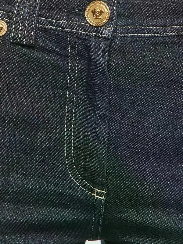 Versace Studded Slim-fit Jeans