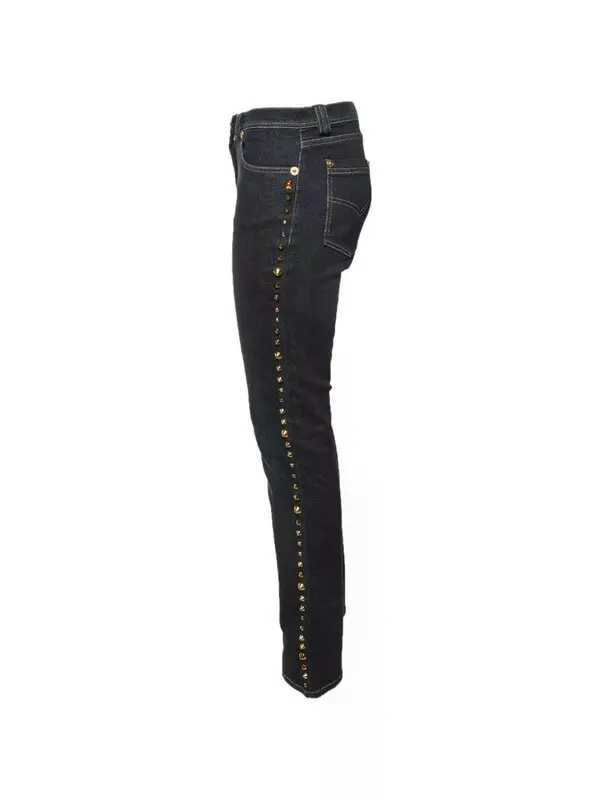 Versace Studded Slim-fit Jeans