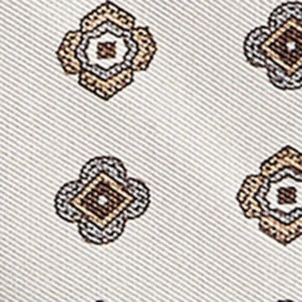 Brunello Cucinelli Silk Medallion Pocket Square