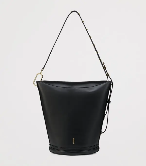 CHRISTIAN LOUBOUTIN Flo Large Leather Bucket Bag