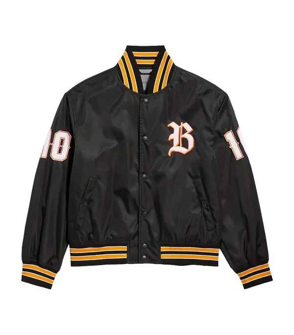 Balenciaga Satin Varsity Jacket