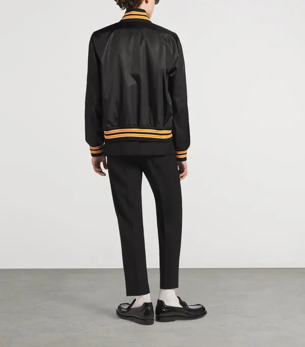 Balenciaga Satin Varsity Jacket