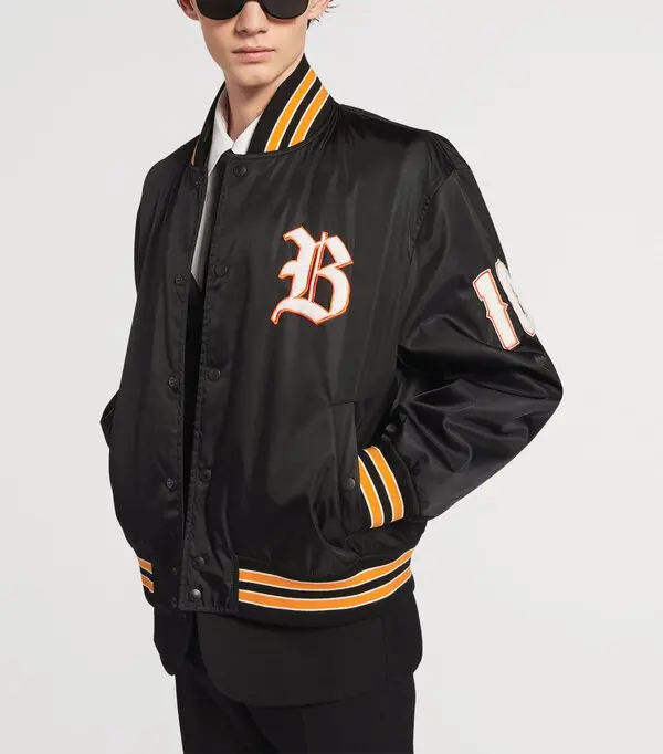 Balenciaga Satin Varsity Jacket