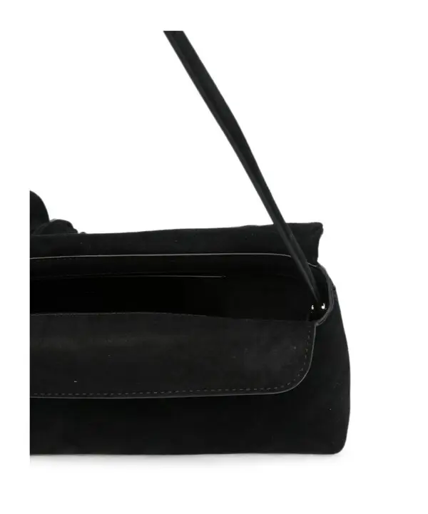 ROTATE BY BIRGER CHRISTENSEN Knot Scarf Suede Shoulder Bag