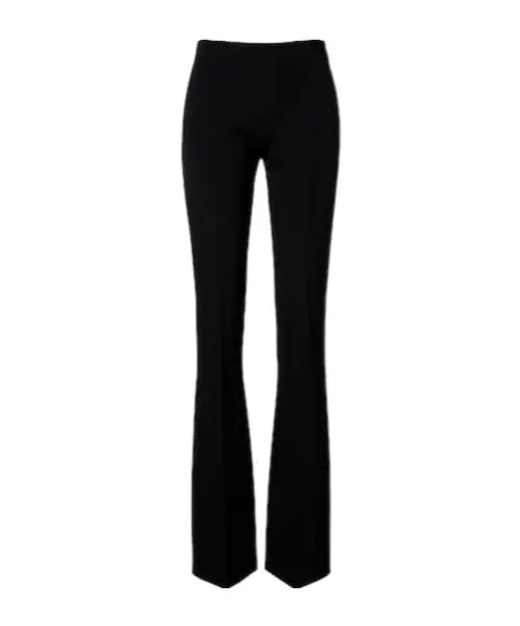 THE ROW Fabien Wool Cady Flared Pants - Black