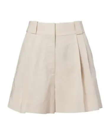 BLAZÉ MILANO Selle Pleated Shorts - Nude