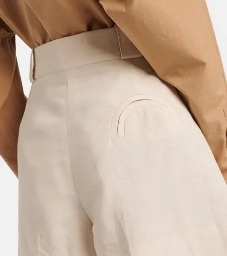 BLAZÉ MILANO Selle Pleated Shorts - Nude